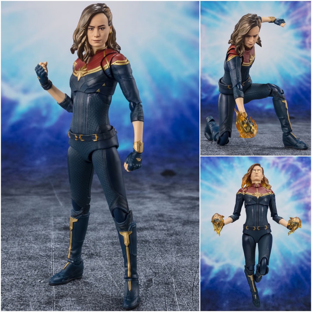 S.H.Figuarts Captain Marvel (The Marvels), Hobbies & Toys, Toys & Games on Carousell