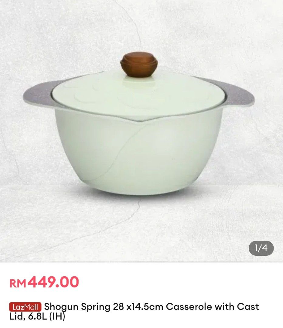 Shogun Sakura Spring Edition Casserole with Lid 28cm 6.8 Liter # ...