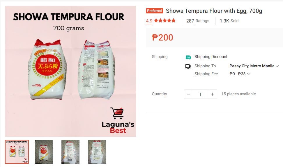 Showa Tempura Flour with Egg, 700g, Food & Drinks, Other Food & Drinks ...