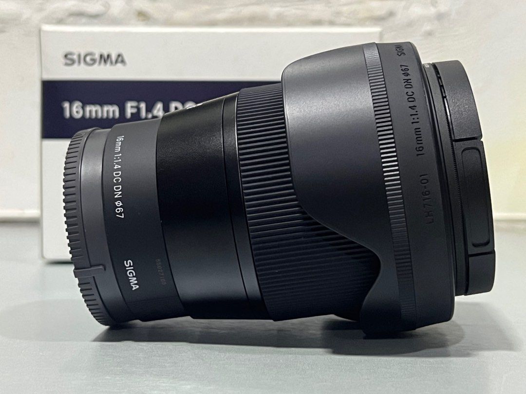 Sigma f1.4 16mm wide angle lens for Sony APSC, Photography, Lens & Kits on Carousell