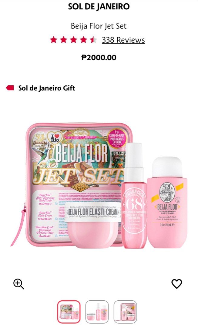 SOL DE JANEIRO Beija Flor Jet Set, Beauty & Personal Care, Fragrance ...