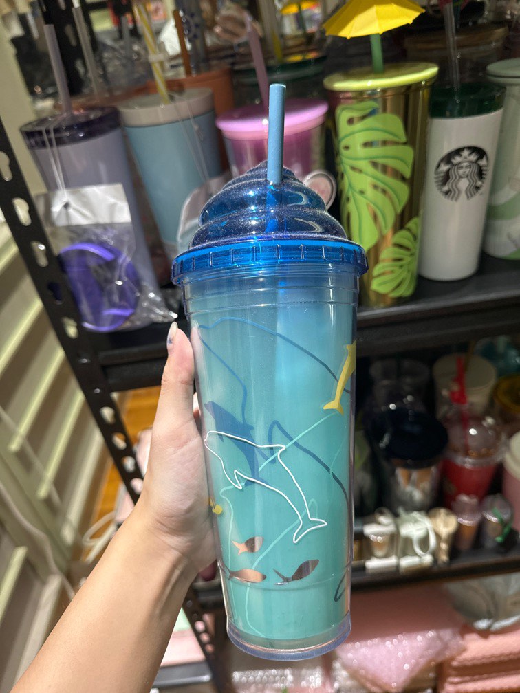 Starbucks BNWOT Dolphin whipped cup, Furniture & Home Living ...