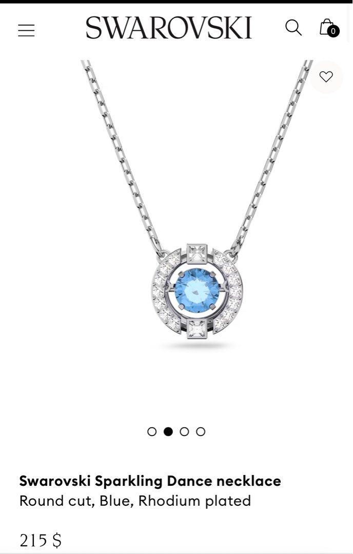 Swarovski Dancing Diamond Necklace, Women's Fashion, Jewelry ...