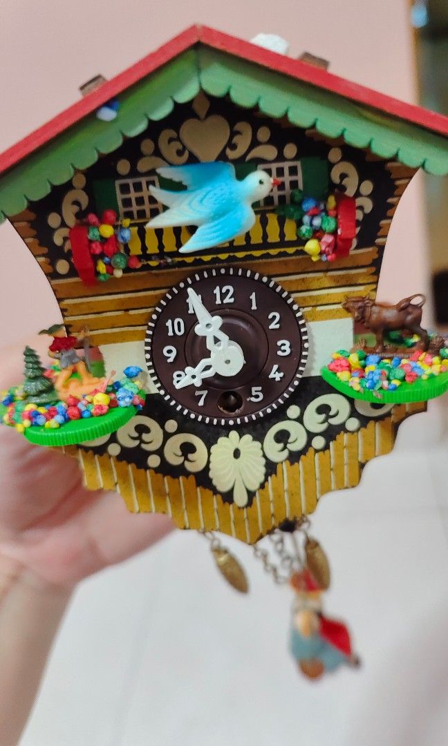 Swiss made wall clock, small, Furniture & Home Living, Home Decor ...