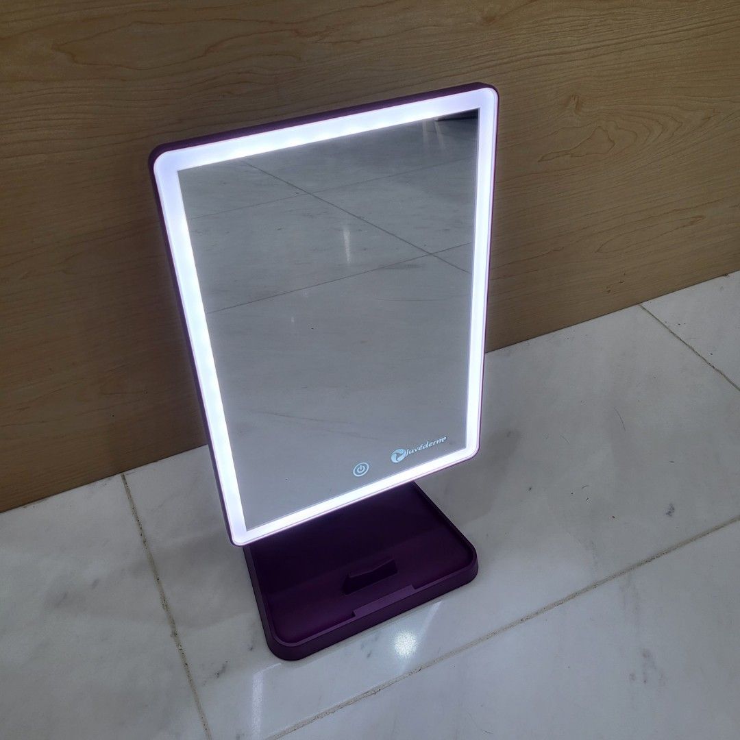 Table top standing mirror with light, Furniture & Home Living, Home ...