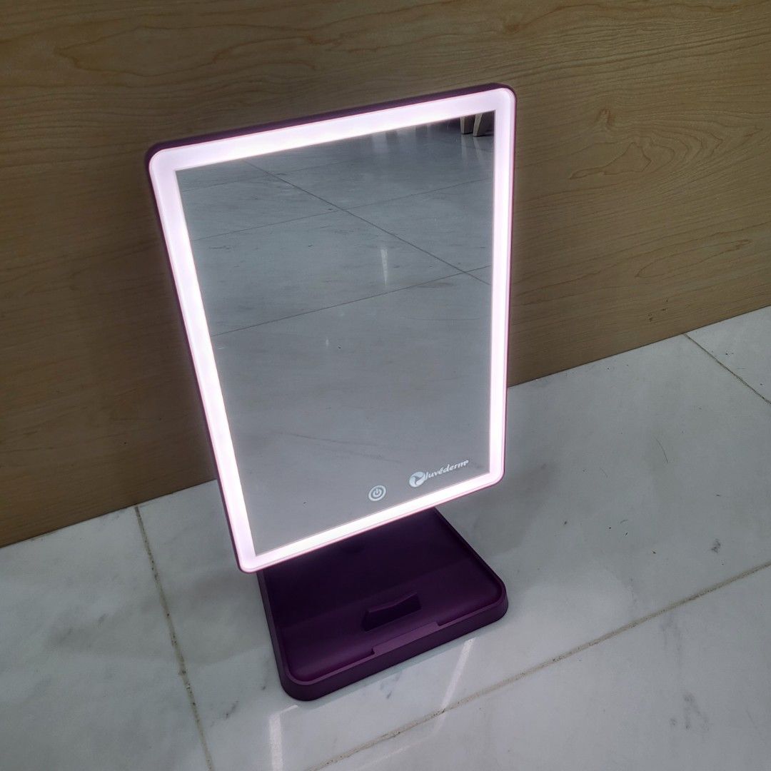 Table top standing mirror with light, Furniture & Home Living, Home ...