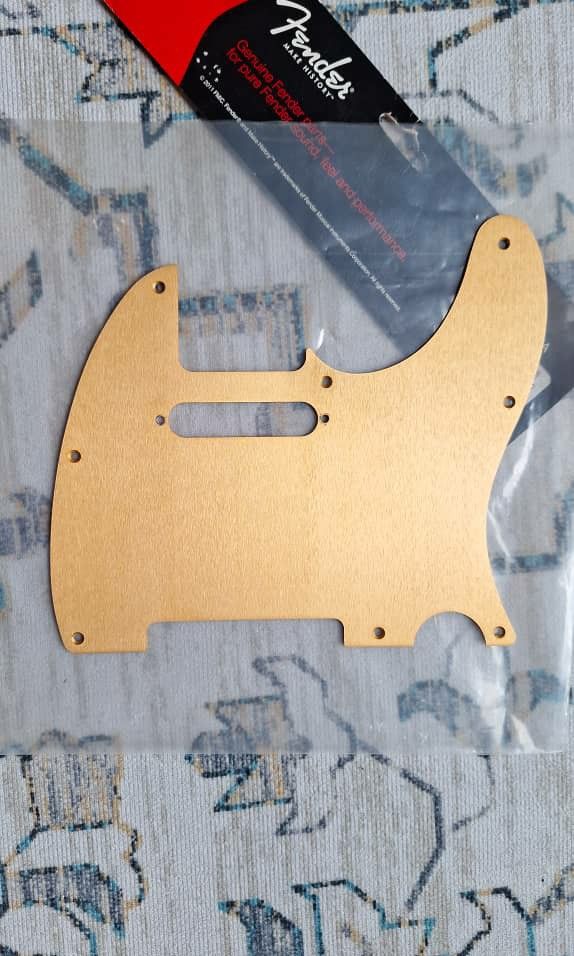 Telecaster Anodized Gold Pickguard, Hobbies & Toys, Music & Media ...