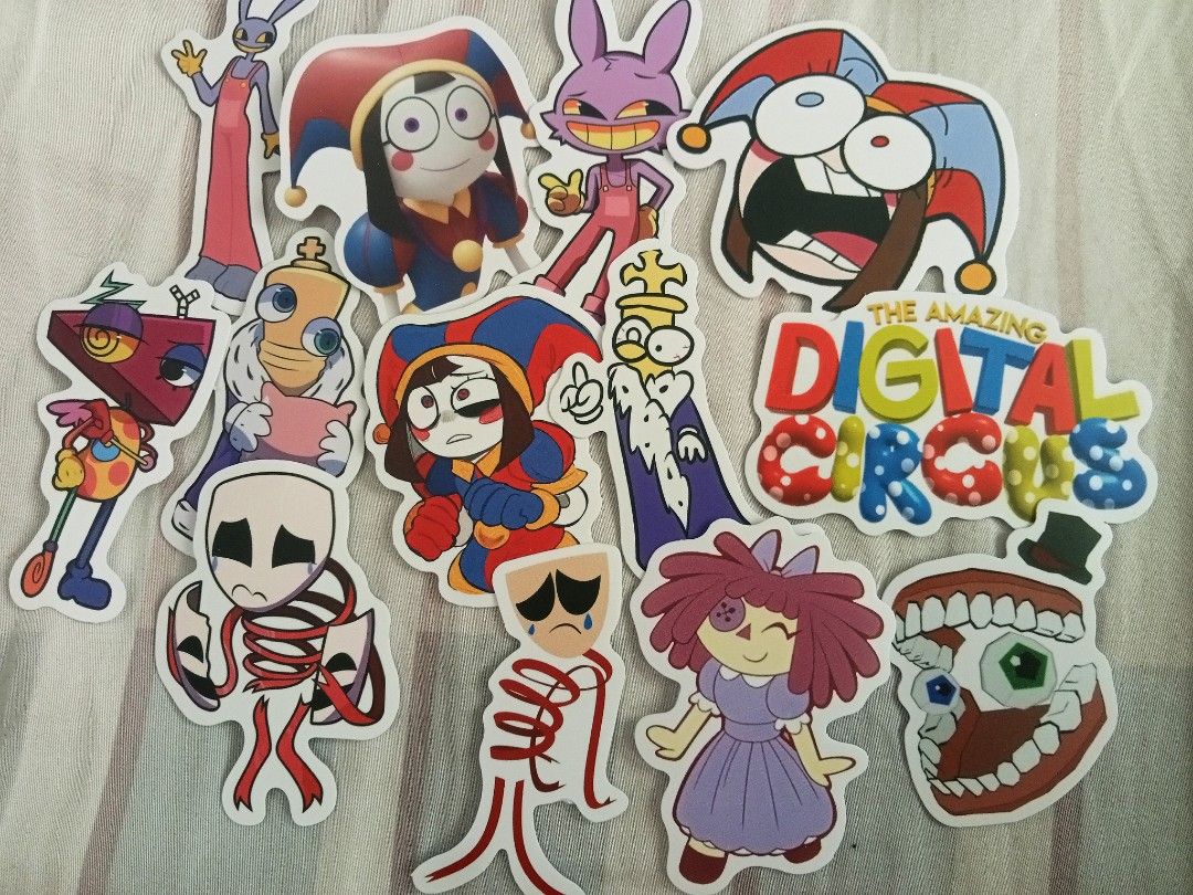 The Amazing Digital Circus TADC Stickers Pomni Jax Ragatha Kinger ...