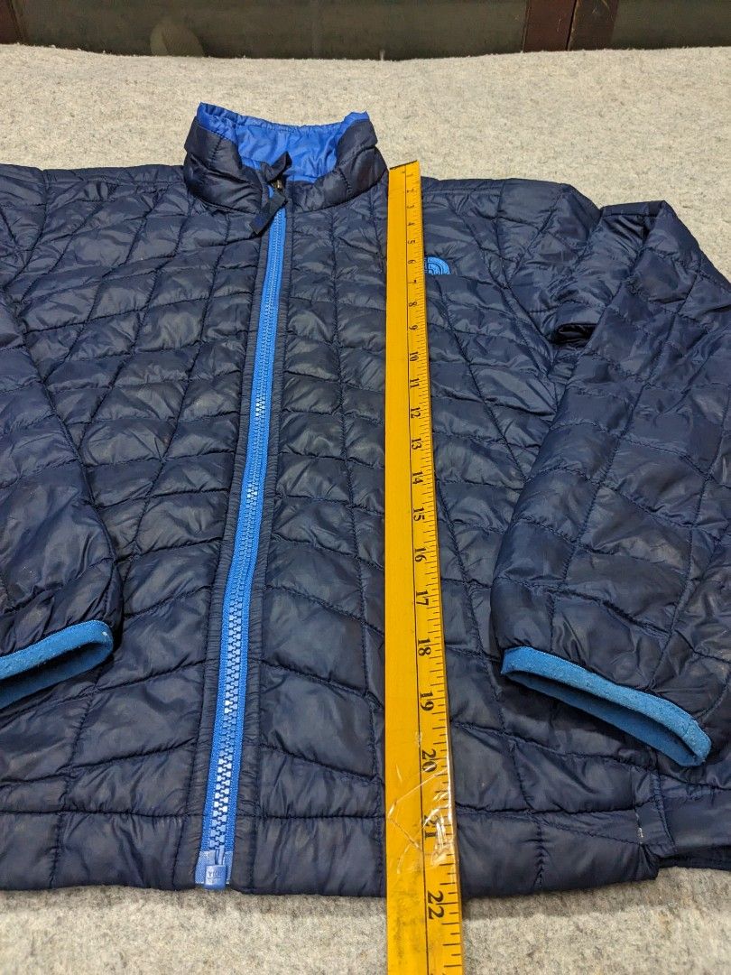 THE NORTH FACE TNF Thermoball Puffer Quilted Down Jacket Blue Size Kids ...