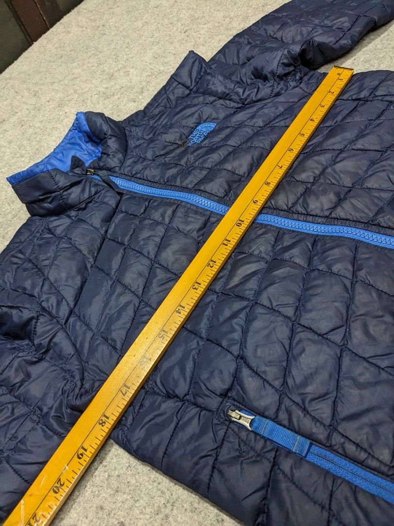 THE NORTH FACE TNF Thermoball Puffer Quilted Down Jacket Blue Size Kids ...