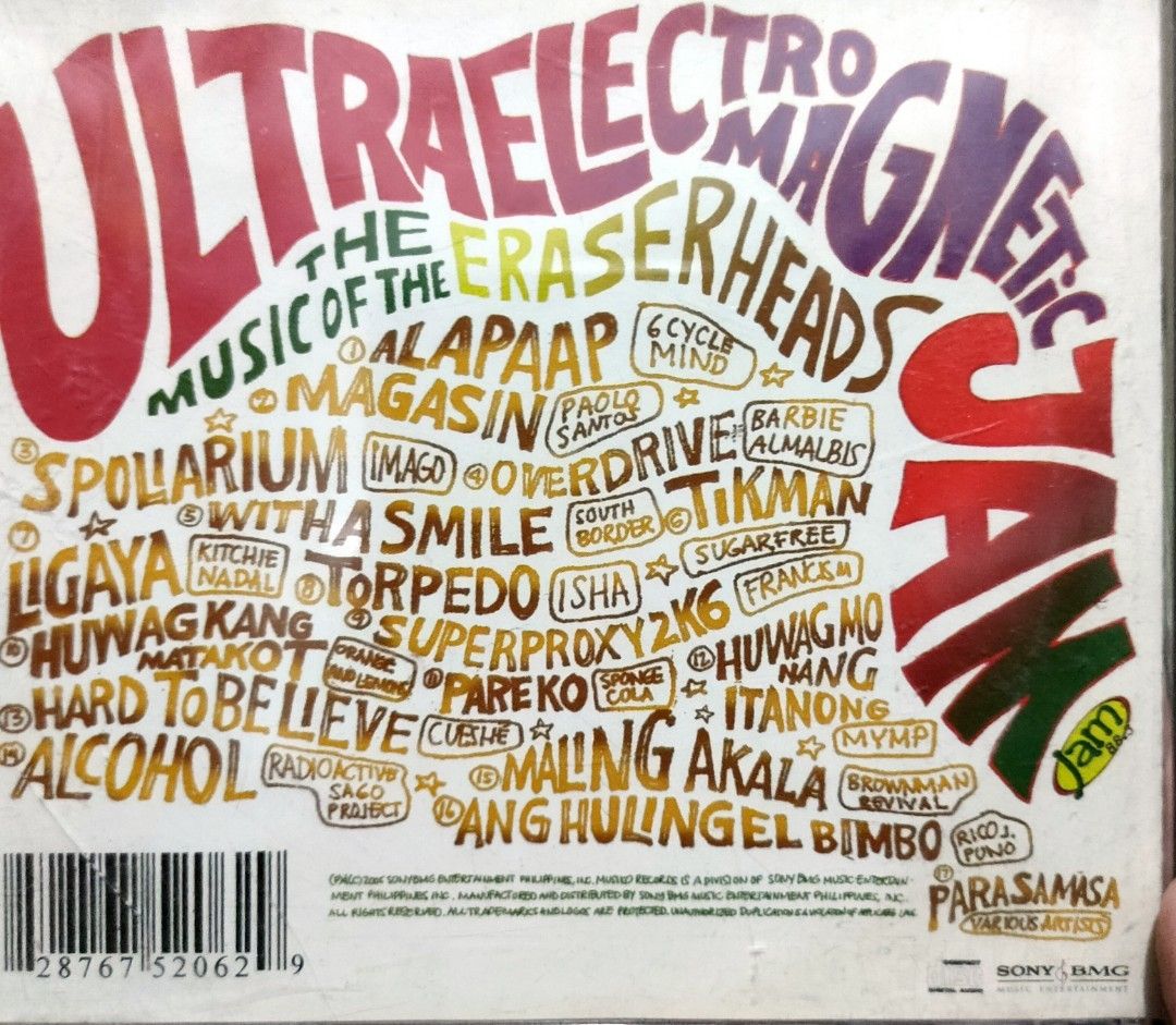 UltraelEctroMagnetic Jam The Music Of The Eraserheads Audio CD, Hobbies & Toys, Music & Media ...