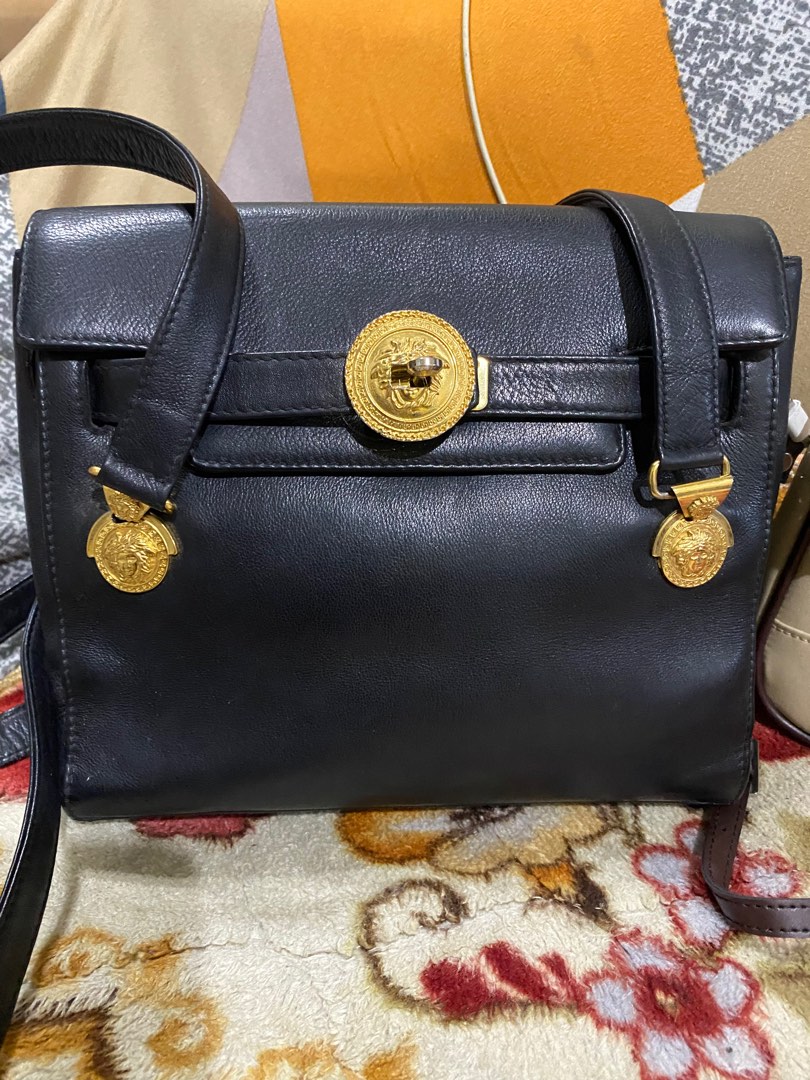 Versace Vintage Bag Long Strap Shoulder Bag, Luxury, Bags & Wallets on ...