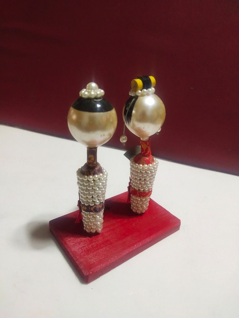 Vintage "Pearly Couple"/Kokeshi-style Jap dolls/Japan/1970s, Hobbies ...
