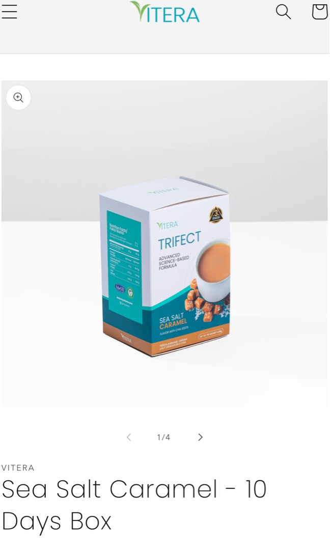 Vitera Trifect Sea Salt Caramel, Health & Nutrition, Health Supplements ...