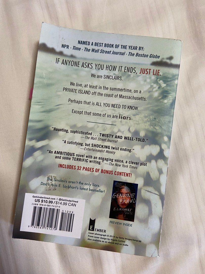 We Were Liars - e. lockhart, Hobbies & Toys, Books & Magazines, Fiction ...