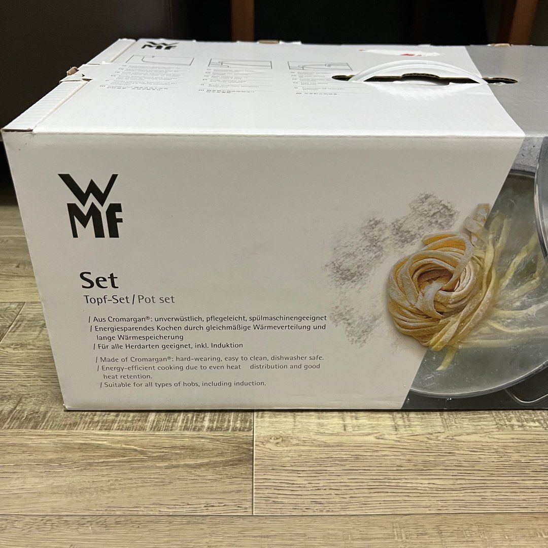 WMF Diadem Plus 3 Piece Pot Set, Furniture & Home Living, Kitchenware ...