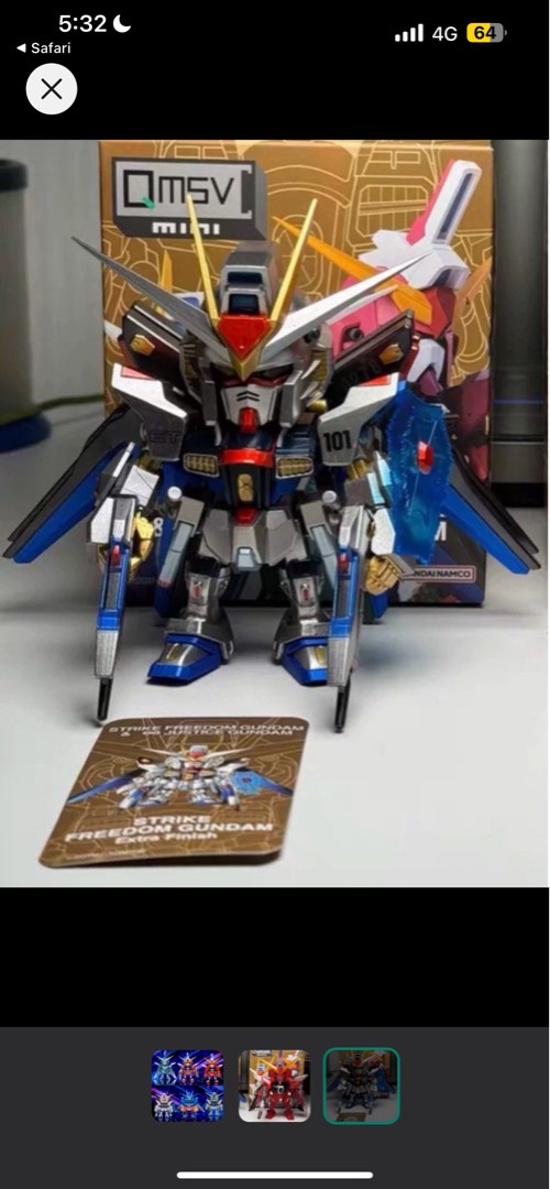 WTT/WTS BNIF QMSV Mini Strike Freedom Secret Rare (Extra Finish ...