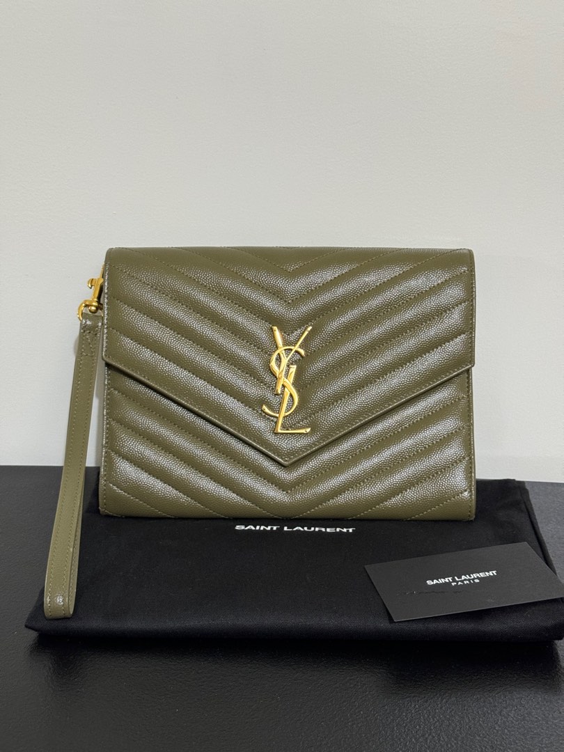 YSL Clutch, Luxury, Bags & Wallets on Carousell