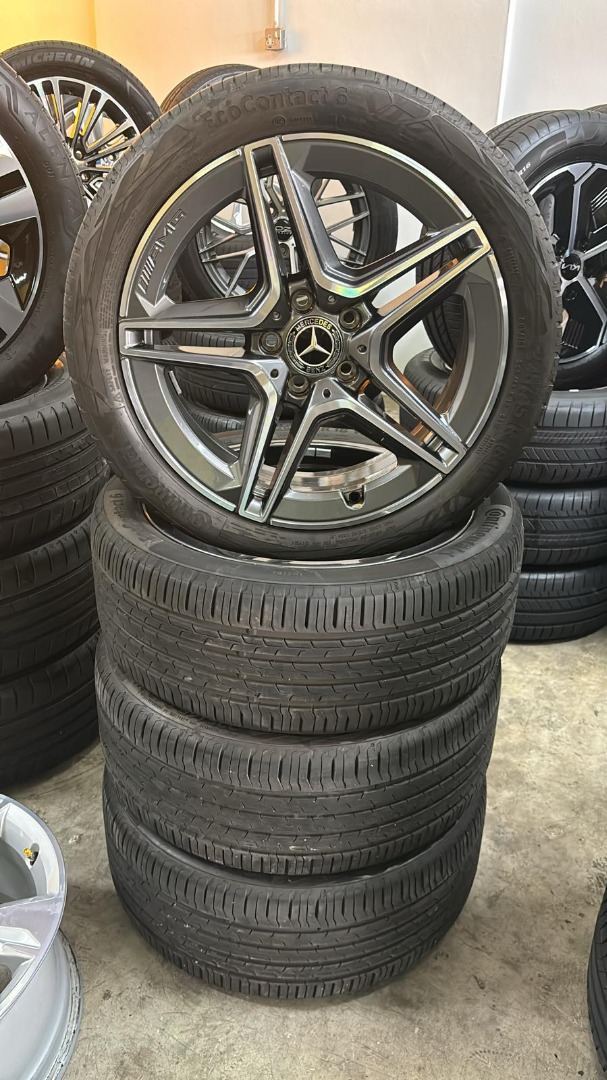 18" Mercedes Benz AMG Original rims & Continental EcoContact 6 tyres, Car Accessories, Tyres ...