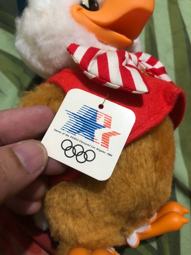 1980 rare sam the eagle olympic mascot vinyl plush figure, Hobbies & Toys, Toys & Games on Carousell
