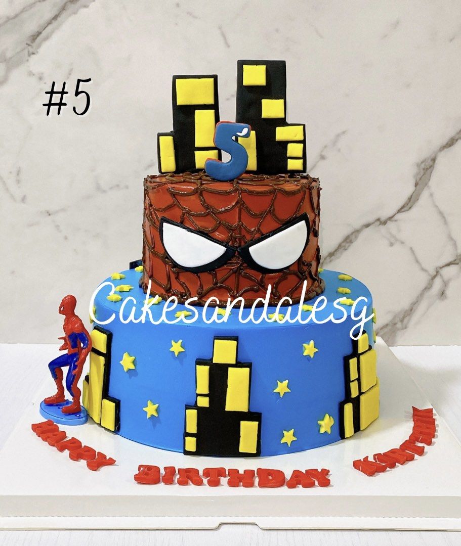 2 tier Spiderman Cake [Design #5], Food & Drinks, Homemade Bakes on ...