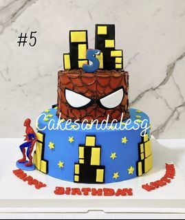 Halal-Certified Spiderman Mask Cake, Food & Drinks, Homemade Bakes on ...