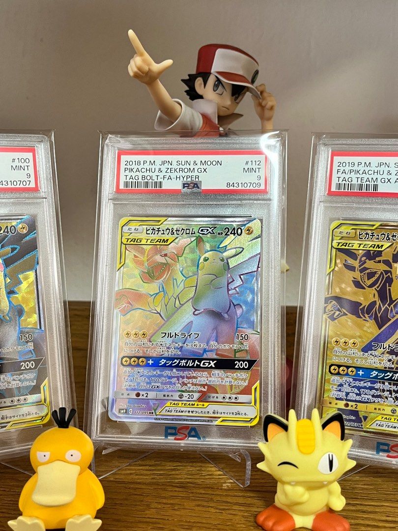 3 x Slab Set PSA 10 Pikachu & Zekrom Tag Team GX Japanese Pokemon Card, Hobbies & Toys, Toys ...