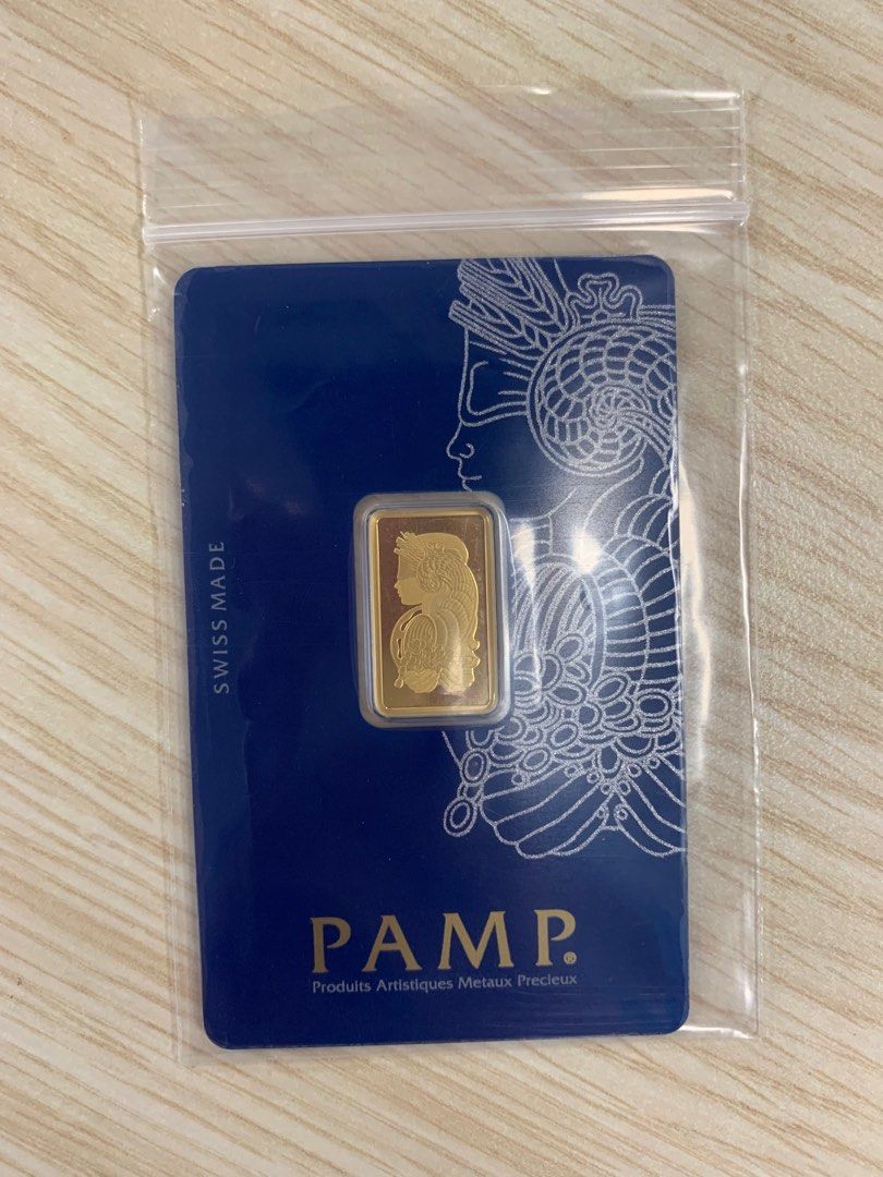 5g PAMP Gold bar plus silver coin , Hobbies & Toys, Memorabilia ...
