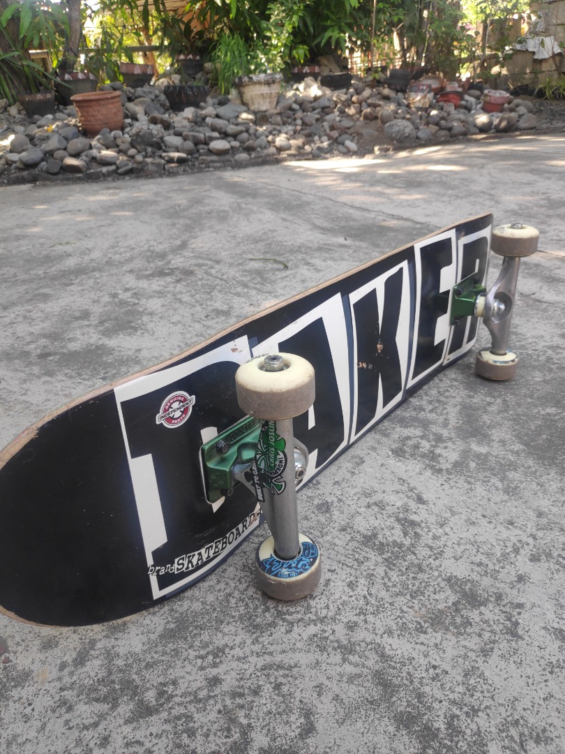 8.0" Baker OG Shape Melow Concave Skateboard with Grip tape cleaner and ...