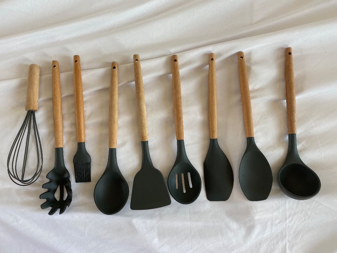 9-piece Cooking Utensils, Furniture & Home Living, Kitchenware ...