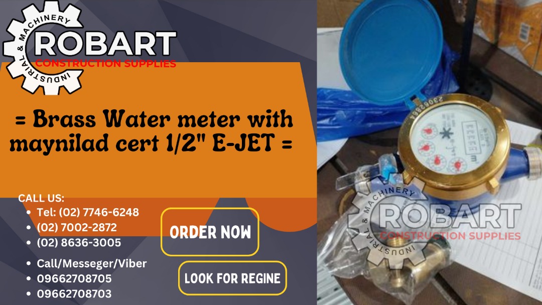 = Brass Water meter with maynilad cert 1/2" E-JET =, Commercial ...
