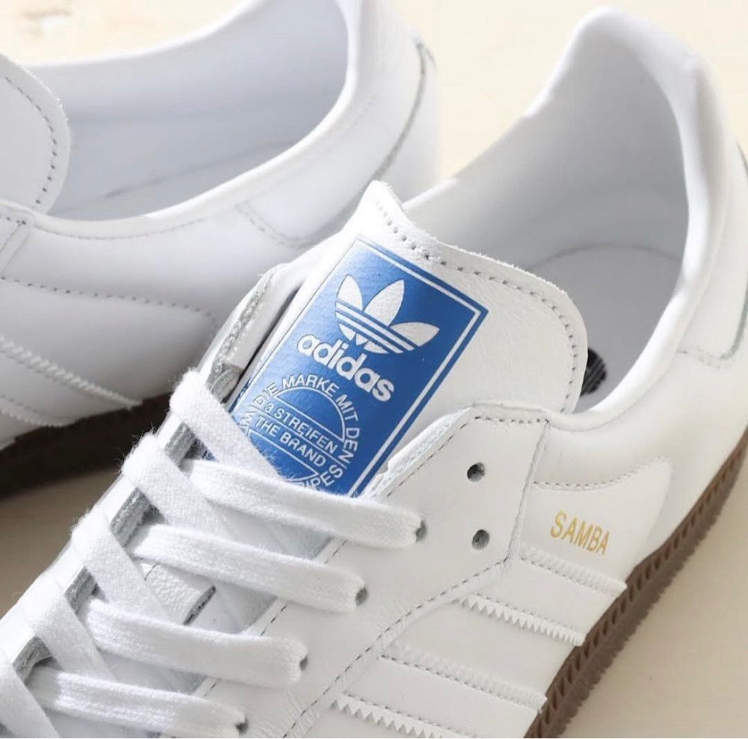 Adidas Samba OG Pure White, Women's Fashion, Footwear, Sneakers on ...