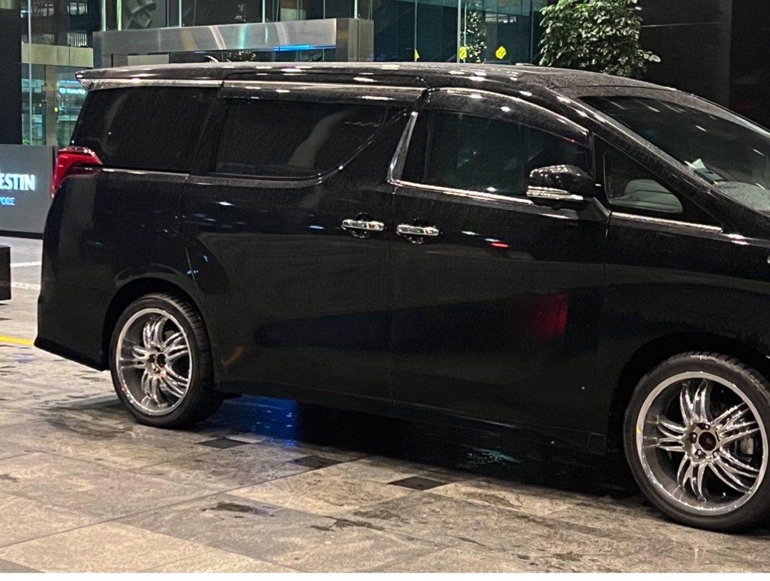 Alphard 20in rims & tyres, Car Accessories, Tyres & Rims on Carousell