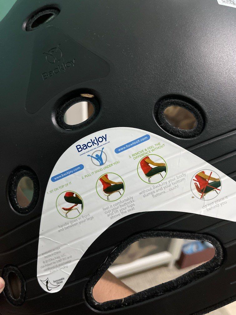 Backjoy Posture Seat Cushion Back Support, Health & Nutrition, Braces ...