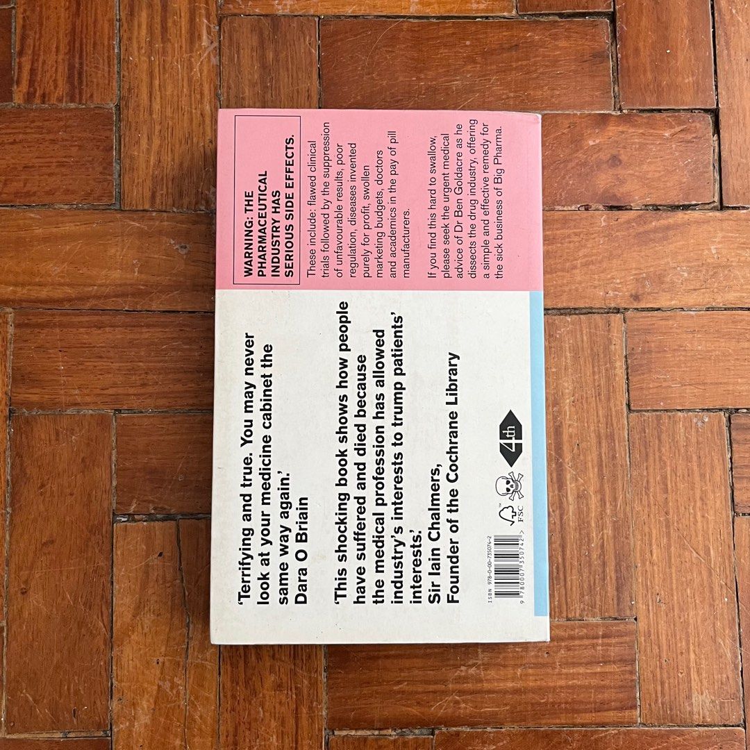 Bad Pharma by Ben Goldacre, Hobbies & Toys, Books & Magazines, Fiction ...