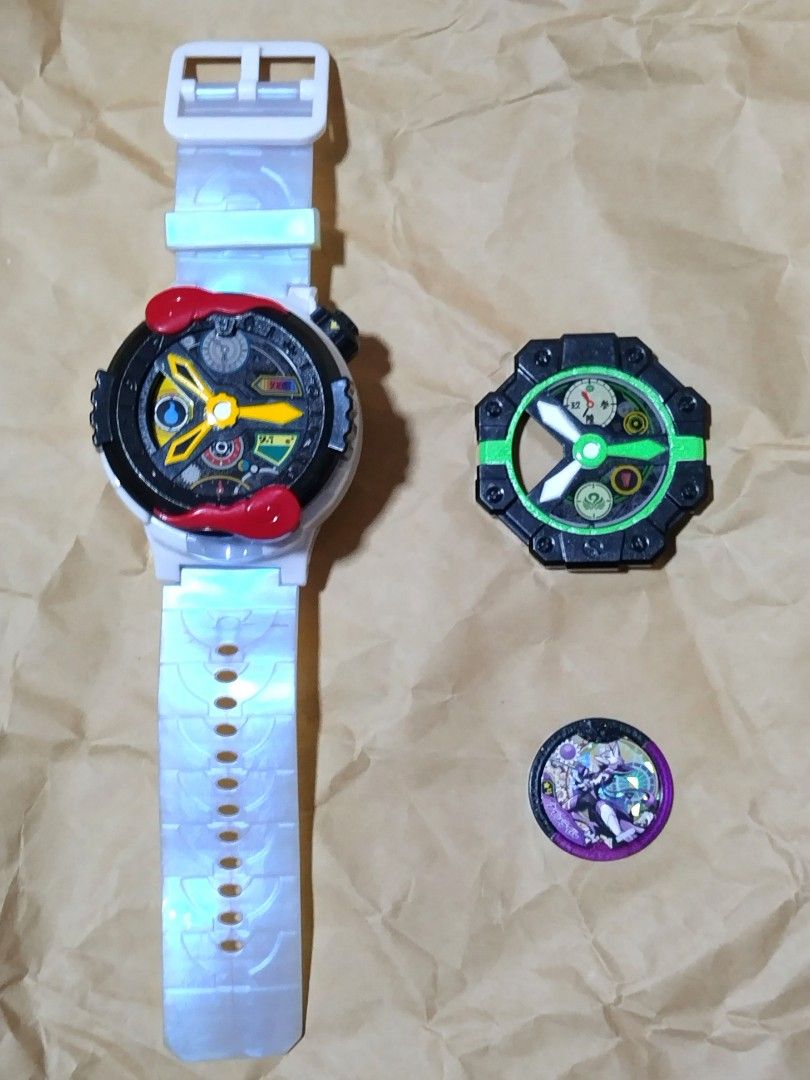 Bandai - Yo-kai Watch - DX YSP Watch Yokai Watch - Zero Custom Bezel - Ninetail Y Medal, Hobbies ...