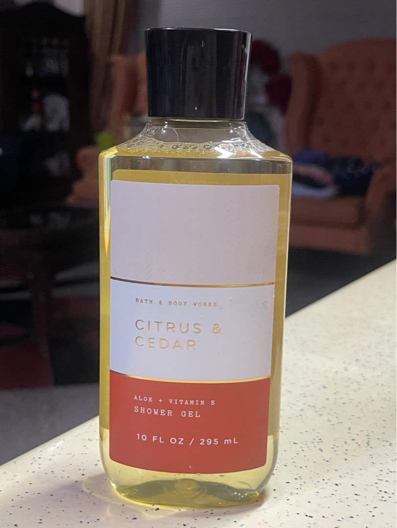 bath & body works citrus & cedar shower gel, Beauty & Personal Care ...