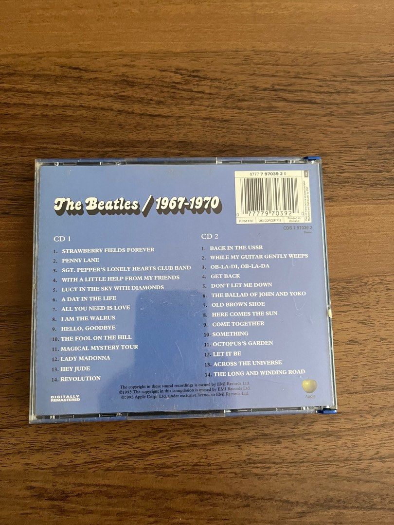 The Beatles Blue Album (1967 - 1970), Hobbies & Toys, Music & Media ...