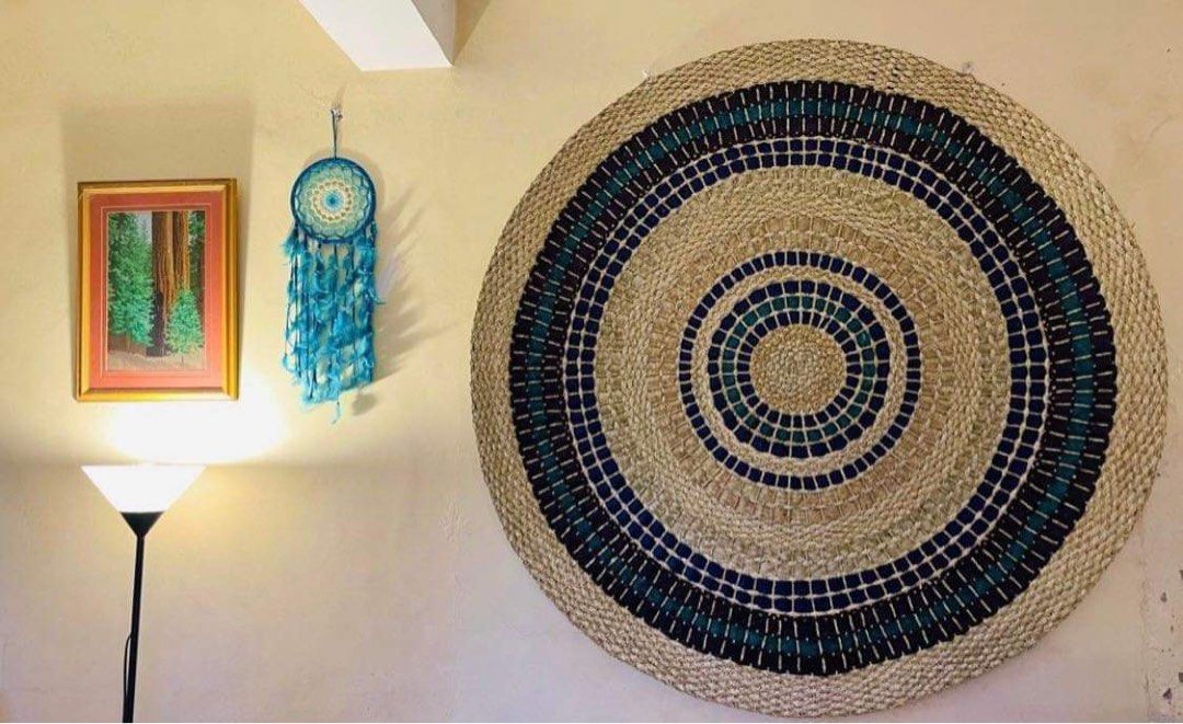 BIG SIZE 5 FT Handcrafted pandan mat, Furniture & Home Living, Home ...