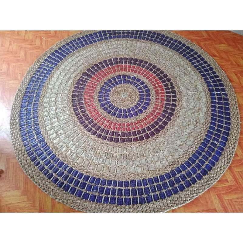 BIG SIZE 5 FT Handcrafted pandan mat, Furniture & Home Living, Home ...