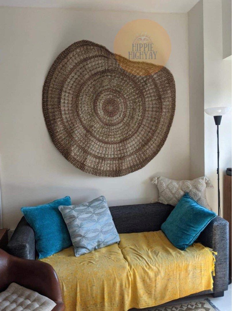 BIG SIZE 5 FT Handcrafted pandan mat, Furniture & Home Living, Home ...