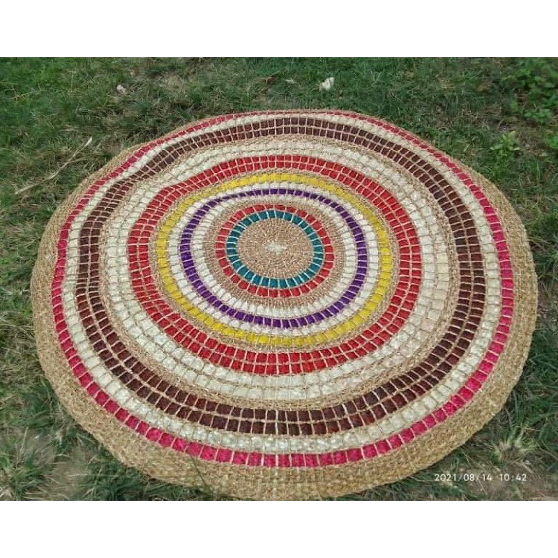 BIG SIZE 5 FT Handcrafted pandan mat, Furniture & Home Living, Home ...