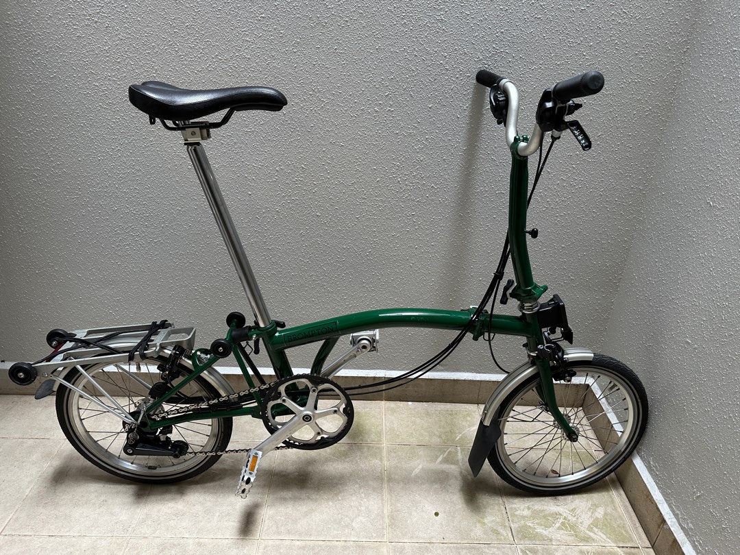 Brompton M6R 2018/11 racing green, Sports Equipment, Bicycles & Parts ...