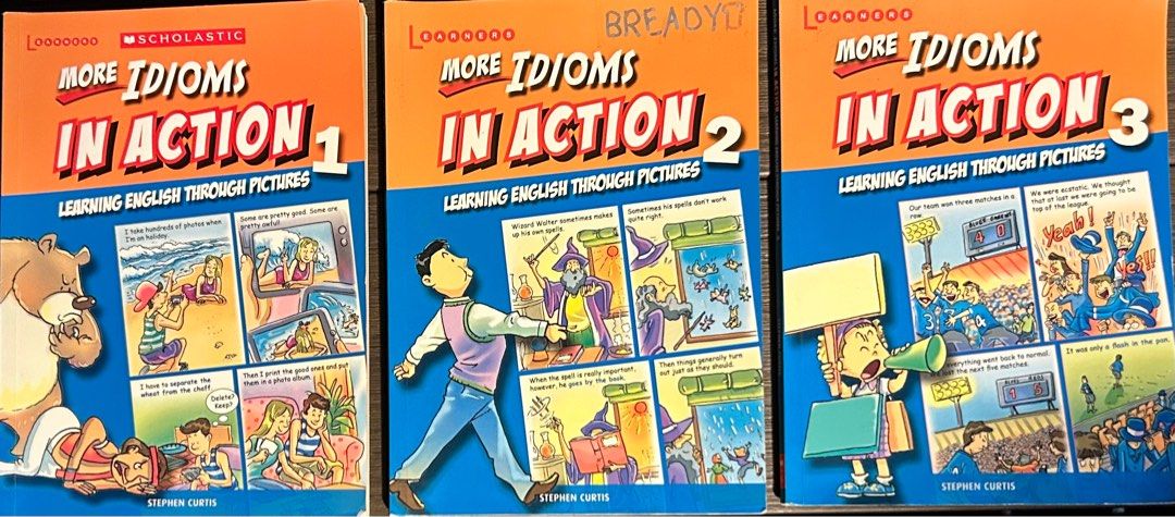 Bundle of 5: Stories behind Idioms 1&2 + More Idioms in Action 1,2,3 ...