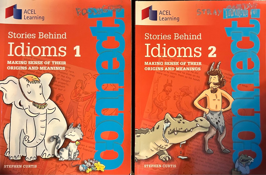 Bundle of 5: Stories behind Idioms 1&2 + More Idioms in Action 1,2,3 ...