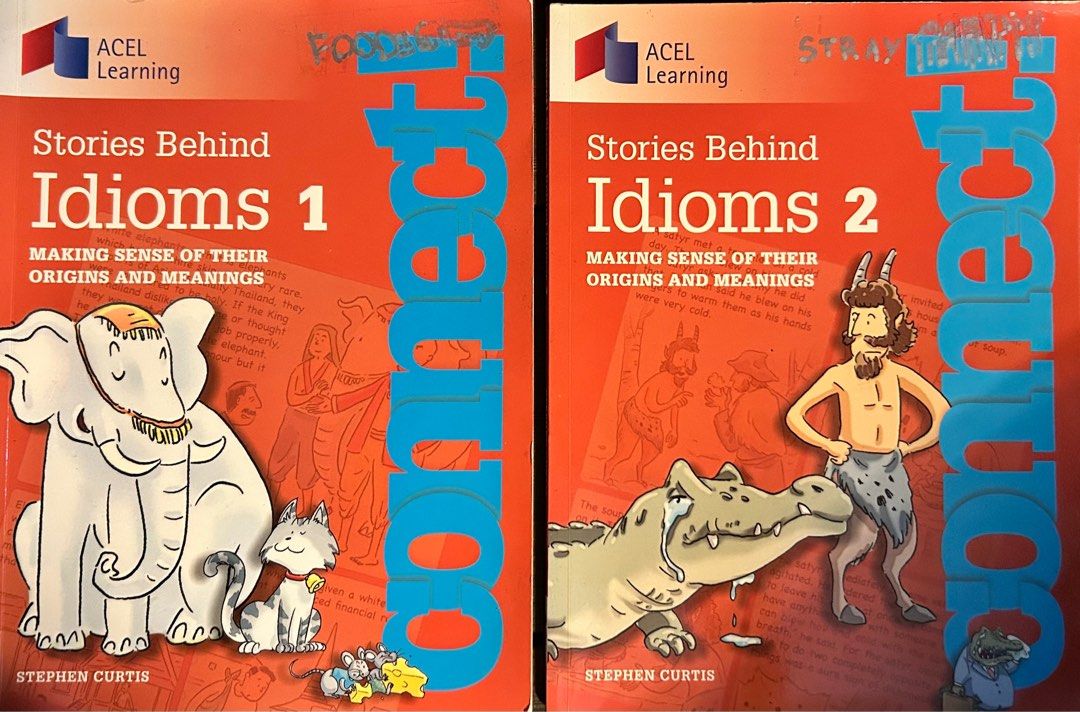 Bundle of 5: Stories behind Idioms 1&2 + More Idioms in Action 1,2,3 ...