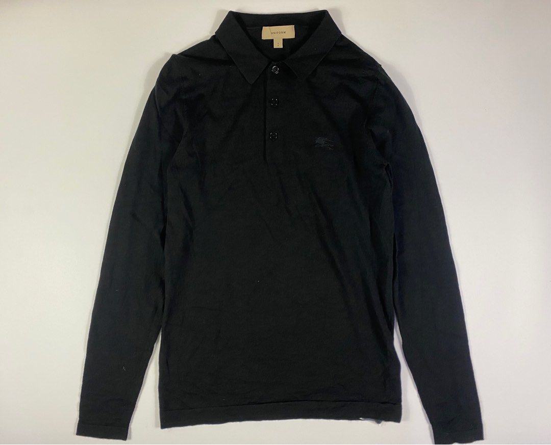 Burberry Uniform Polo Longsleeve, Men's Fashion, Coats, Jackets and ...