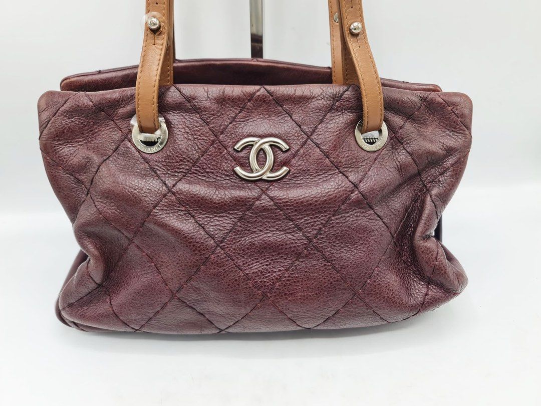 C hanel Glazed Calfskin On the Road Tote, Luxury, Bags & Wallets on ...