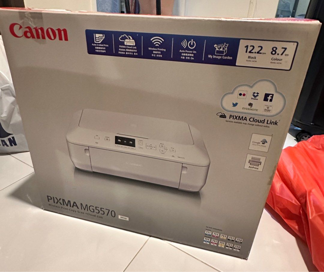 Canon Pixma MG5570 printer, Computers & Tech, Printers, Scanners & Copiers on Carousell