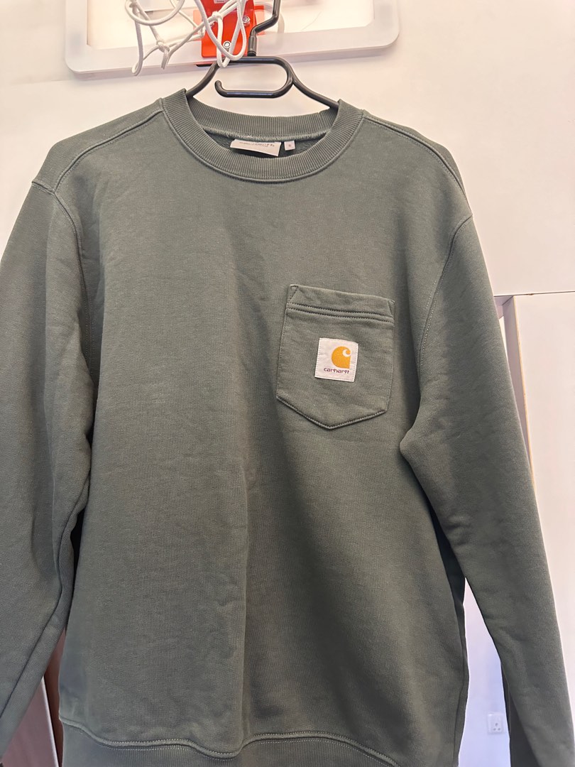 carhartt sweater, Men's Fashion, Tops & Sets, Hoodies on Carousell
